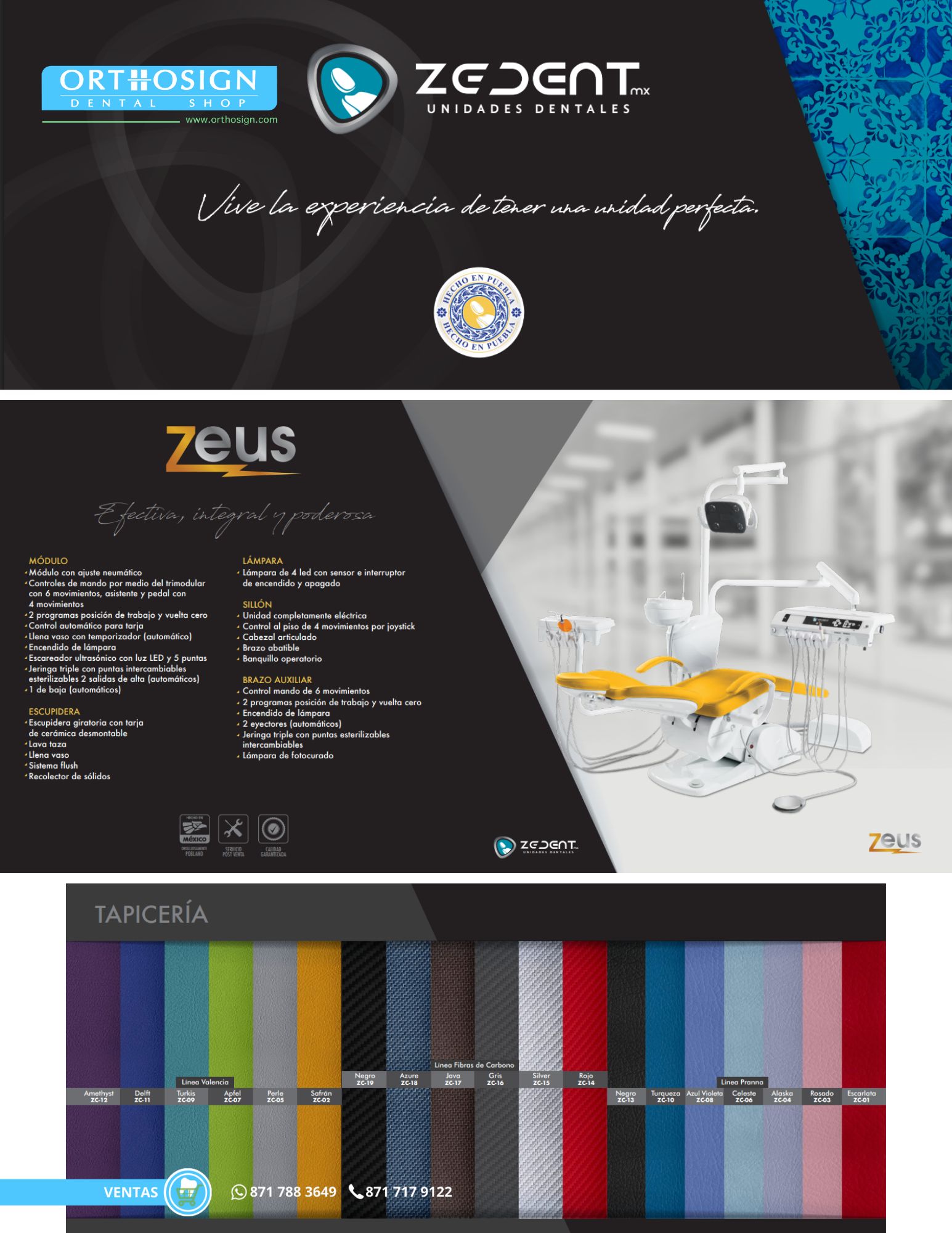 Unidad Dental Eléctrica Zeus 22 - Zedent